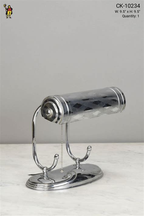 Polished Nickel Patterned Desk Lamp Desk Lamps Collection City