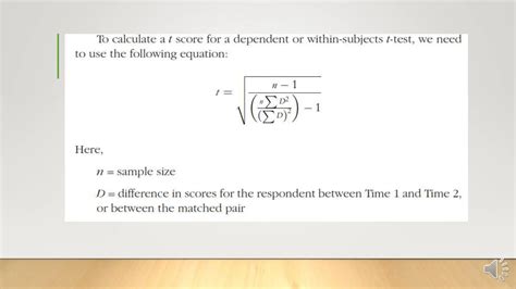Lecture 8 Dependent Samples T Test Pptx Education