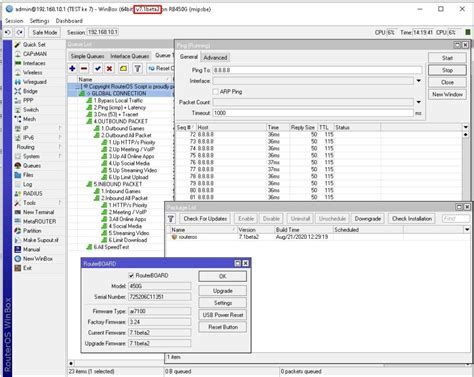 Testing Script Routeros Dari Versi V6472 Ke Versi V71beta2