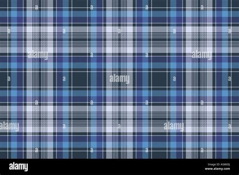 Blue Check Fabric Texture Diagonal Seamless Pattern Vector Illustration Stock Vector Image