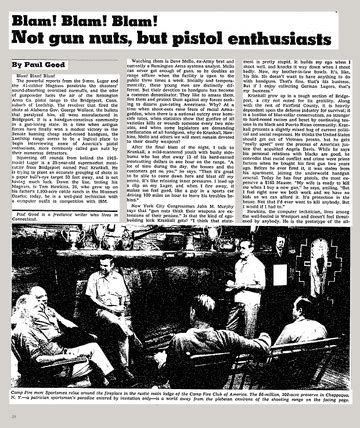 Blam Blam Blam Not Gun Nuts But Pistol Enthusiasts The New York Times