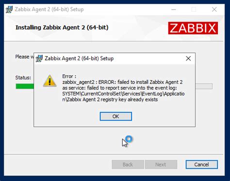 [ Zbx 20971] Error When Installing Zabbix Agent 2 Version 6 On Windows Servers