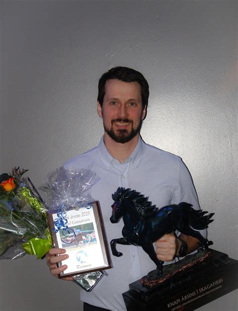 Daníel Gunnarsson Knapi ársins Hjá Skagfirðingi Eidfaxi Is