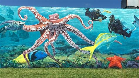 Diving And Fishing Mural