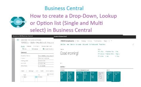 Business Central Creating Lookup Drop Down And Option Lists Single