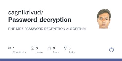 Github Sagnikrivudpassworddecryption Php Md5 Password Decryption