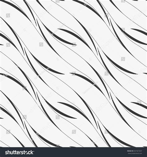 Linear Pattern Grid Leaves Nature Curve Stock Vector Royalty Free 501921637