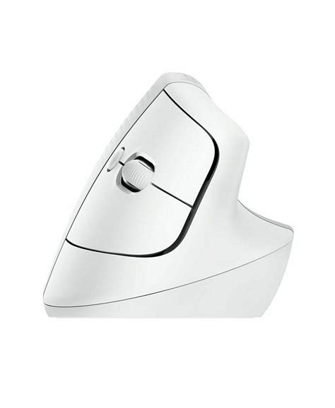 Logitech Lift Vertical Wireless Ergonomic Mouse With 4 Buttons Pale
