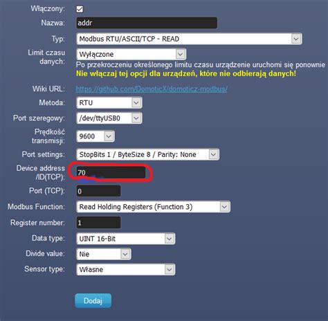 Modbusrtu Slave Address Issue · Issue 22 · Domoticxdomoticz Modbus
