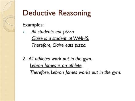 Deductive Reasoning Definition