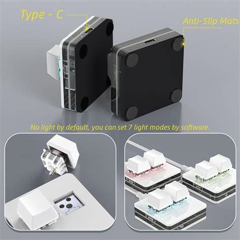 Snapklik Com BRIMFORD 2 Key Copy Paste Keyboard OSU Keypad HotSwap One Handed Mechanical