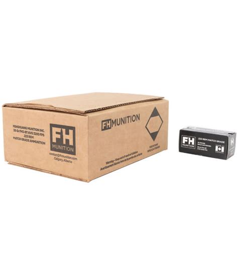 Fh Munition Inc Match Grade 223 Rem 55 Gr Fmj Bt 1000 Rds Solely