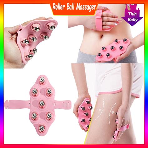 Anti Cellulite Body Roller Ball Massager Massage Brush Beautiful Leg