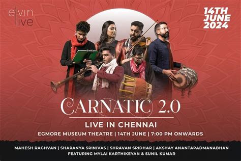 Carnatic 20 Live In Chennai 14th June 2024 Egmore Museum Theatre