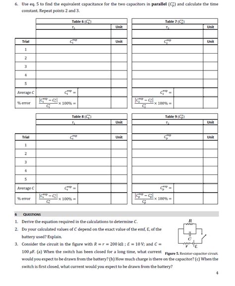 Solved Experiment 2 06 Series RC DC Circuit 1 ABSTRACT The Chegg Com