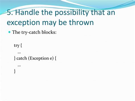 exceptions and exception handling ppt download