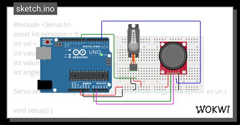 servo joystick wokwi esp32 stm32 arduino simulator