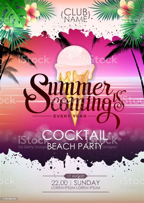 여름 디스코 포스터 칵테일 비치 파티입니다 모든 순간을 즐길 수 있는 레터링 포스터 계절에 대한 스톡 벡터 아트 및 기타 이미지 계절 나침반 디스코 춤 Istock