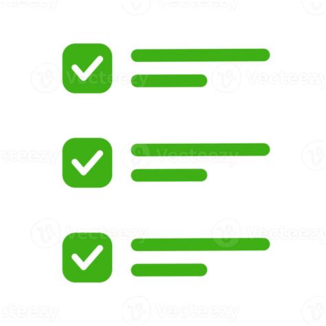 Simple Checklist Design PNG