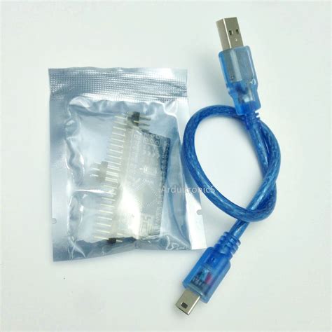 Nano V3 Atmega328p Ch340g ยังไม่บัคกรี มีคำว่า Nano บน Pcb Free Mini Usb Cable Arduino