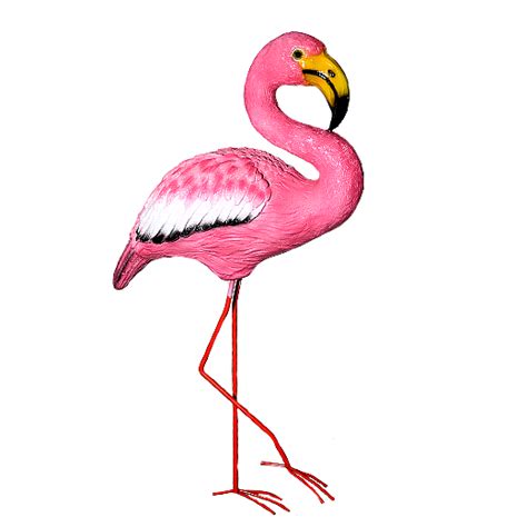 ᐉ Фігура садова ДомФігурок Фламінго на металевих ногах Рожевий 9204745 • Краща ціна в Києві