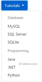 Bootstrap Dropdowns Dropdown Menus Tutlane