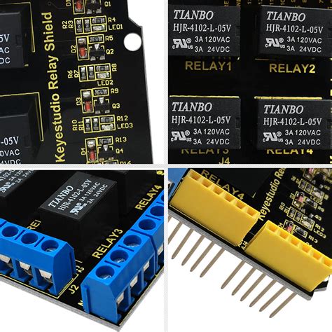 Keyestudio Channel V Relay Shield Module For Arduino UNO R