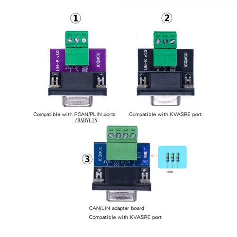 Female DB9 Connectors To CAN LIN Interface Adapter For PCAN PLIN CAN