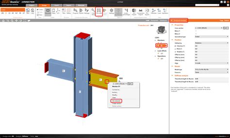 Stiffness Analysis Of A Steel Connection En Idea Statica