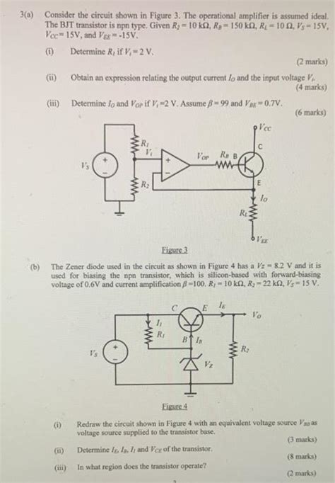 solved 3 a consider the circuit shown in figure 3 the