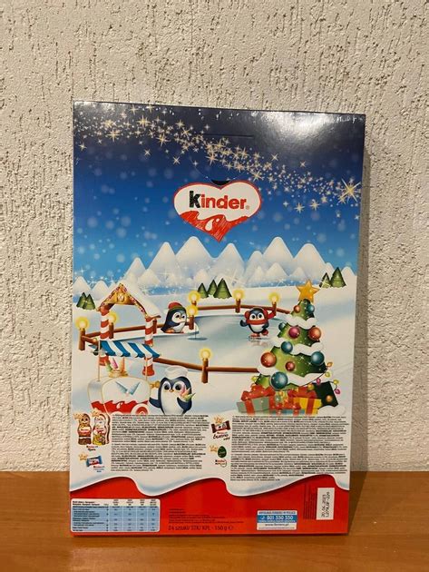 Адвент календар шоколадний новорічний 24 осередки Kinder вага 150 г купити в Україні Rozetka