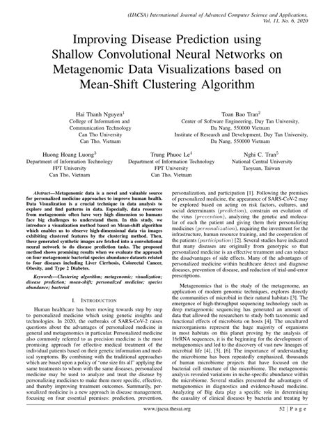 Pdf Improving Disease Prediction Using Shallow Convolutional Neural Networks On Metagenomic
