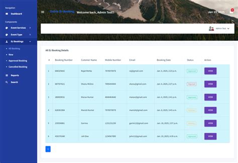 Online Dj Booking System Using Python Django Python Django Projects