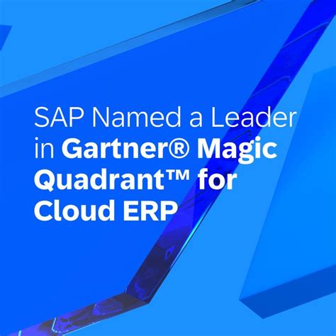 Thrilled To Share That Sap Has Been Named A Leader In Both The Gartner Magic Quadrant For Cloud