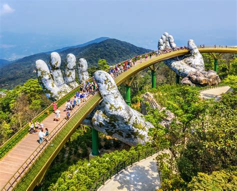 How To See Vietnams Beautiful Golden Bridge Vietnam Reizen Reizen