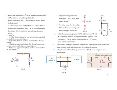 Diode Circuit Problems And Solutions Electrical Engineering