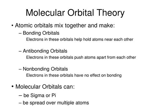 Ppt Molecular Orbital Theory Powerpoint Presentation Free Download Id 442529