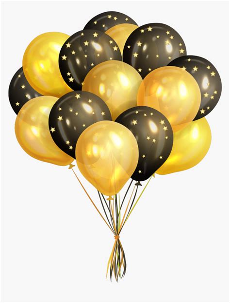 Metallic Gold Balloon Clip Art