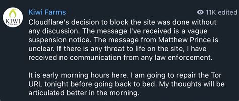 Cloudflare Blocks Kiwi Farms Messaging Board From Internet Services Ntd