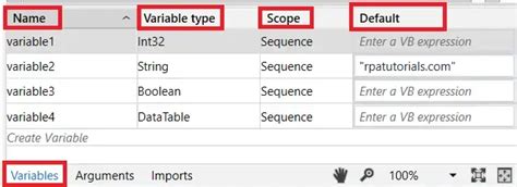 Uipath Variables Types Properties And Variable Scope Rpa Tutorials
