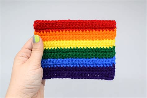 Non Binary Pride Flag Free Crochet Pattern Unicorn Hideout