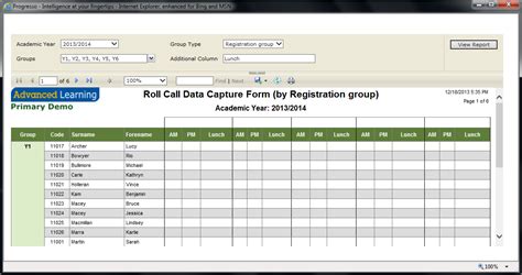 Progresso Geek Roll Call With Extra Column