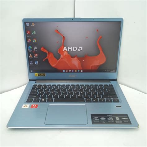 Jual Laptop Acer Swift 3 AMD Athlon 300U 8GB SSD 256GB LIKENEW Shopee Indonesia