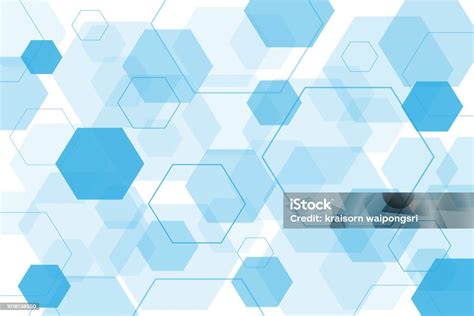 육각형 셀의 집합입니다 화학의 구조입니다 추상적인 배경입니다 디지털 미래 미니입니다 벡터 일러스트 레이 션 0명에 대한 스톡