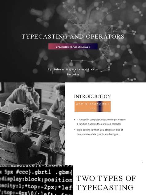 Typecasting And Operators Pdf