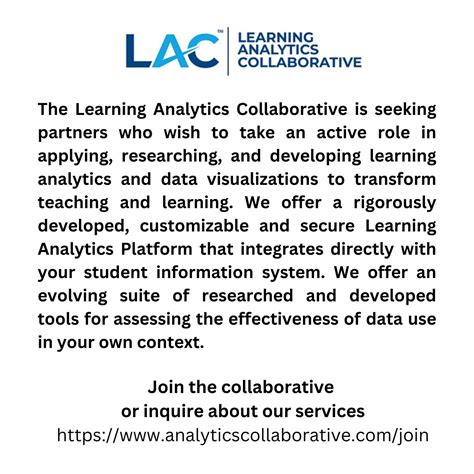 The Learning Analytics Collaborative Lac Seeks To Harness The Power