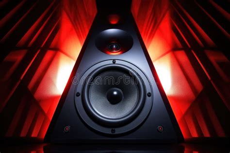 Close Up Of A Speaker Cone Pulsating To The Beat Stock Image Image Of Motion Cone 295581175