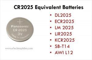 Guide To Cr2025 Battery Equivalent Voltage And More