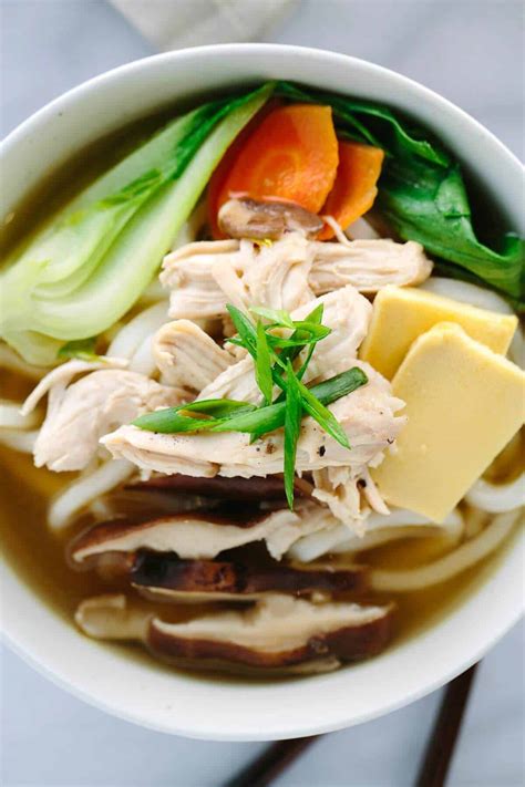 Japanese Chicken Udon Soup Recipe With Bok Choy Jessica Gavin