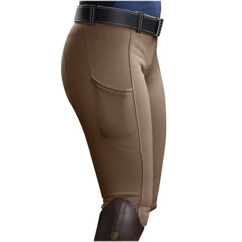 Alkepwun Plus Size Tights Womens Sports Full Seat Riding Active Grip